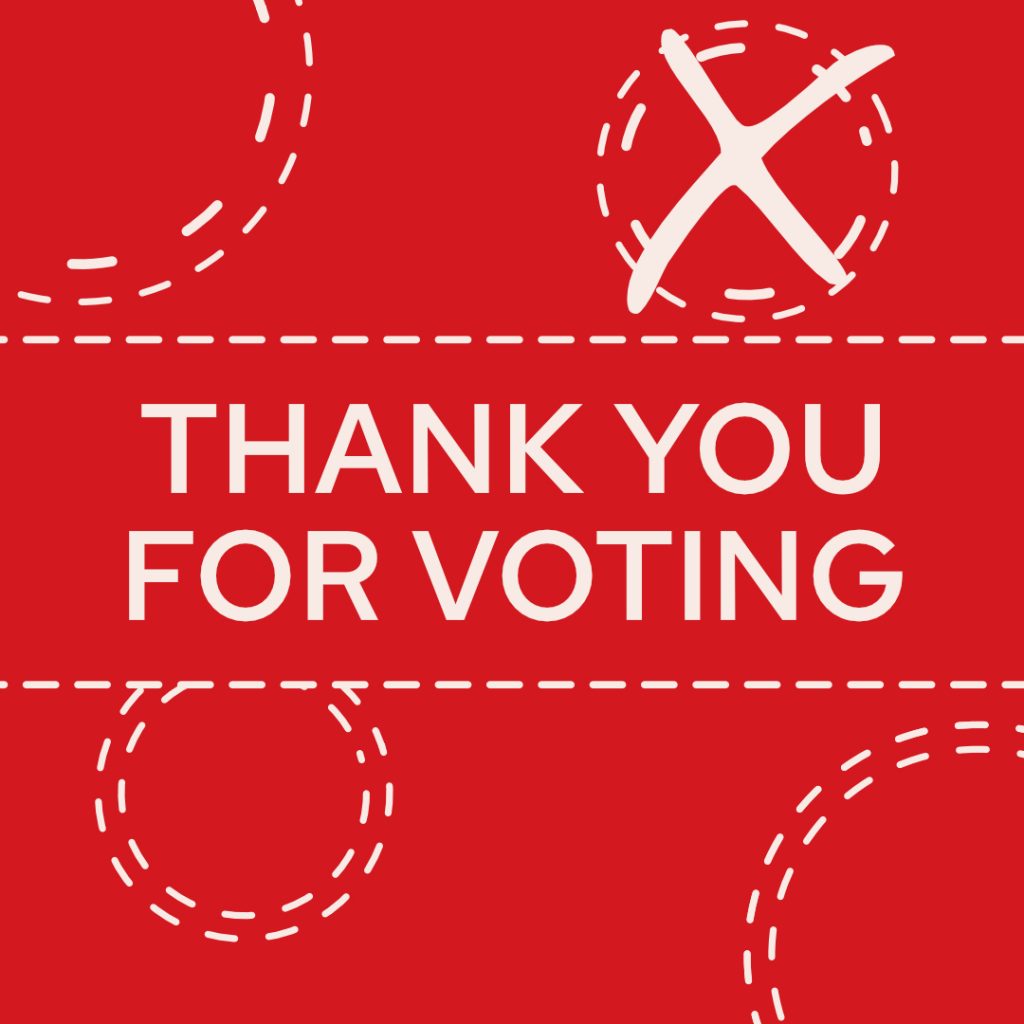 Thank you for voting – HV PHT